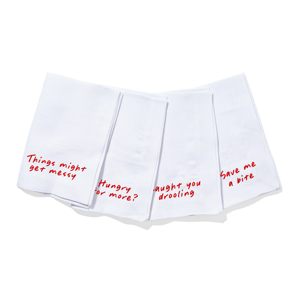 Dinner Party Napkins (set of 4) | Gifts for Valentine’s Day | Not ...