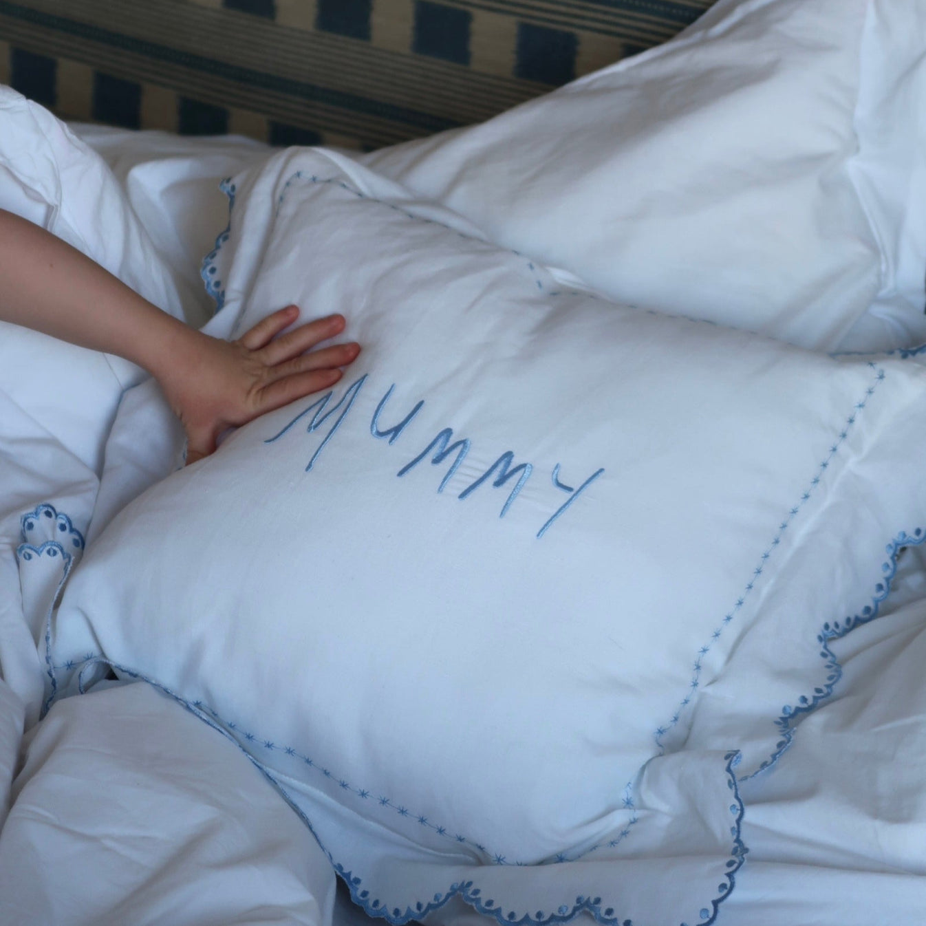 Handwritten Scalloped Pillow Case – Not Another Bill