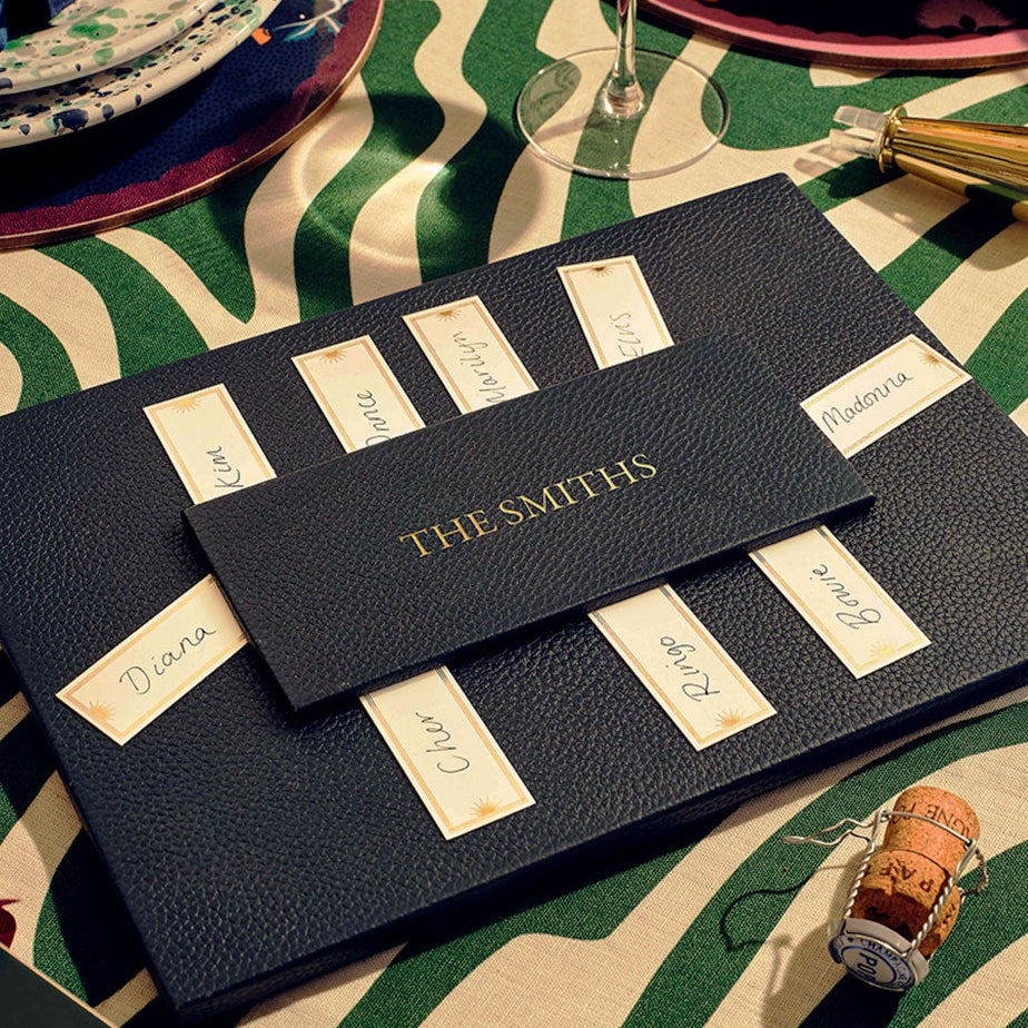 Personalised Leather Table Planner | Gifts for Entertainers | Not ...