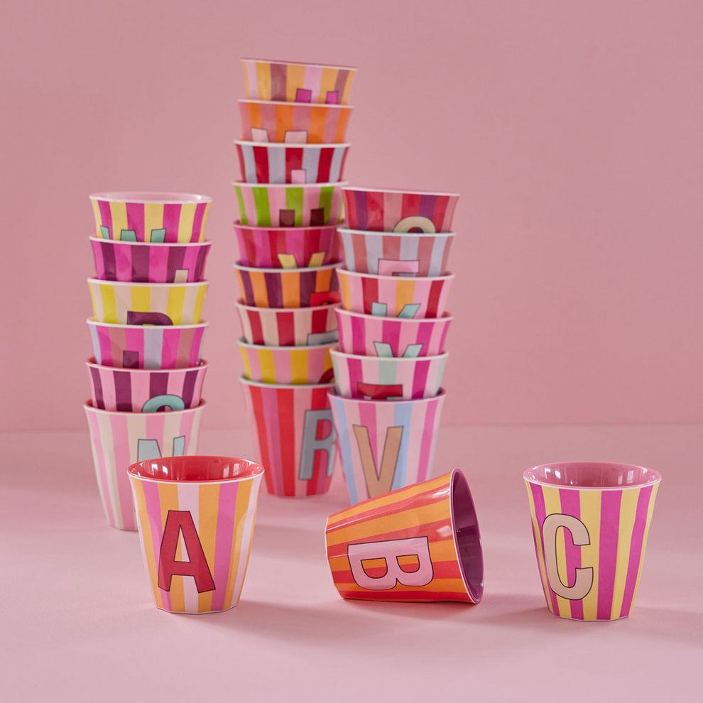Striped Alphabet Cups – Not Another Bill