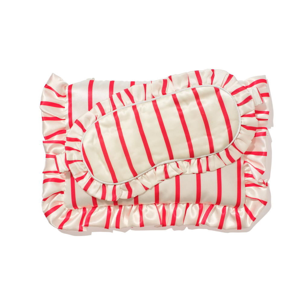 Ruffle Silk Eye Mask & Pouch | Gifts for Her | Not Another Bill
