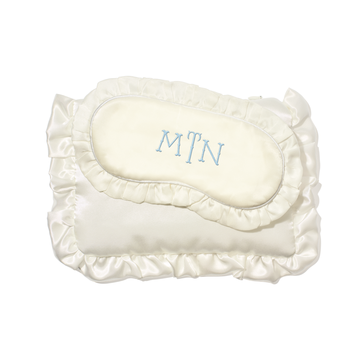 Ruffle Silk Eye Mask & Pouch | Gifts for Her | Not Another Bill