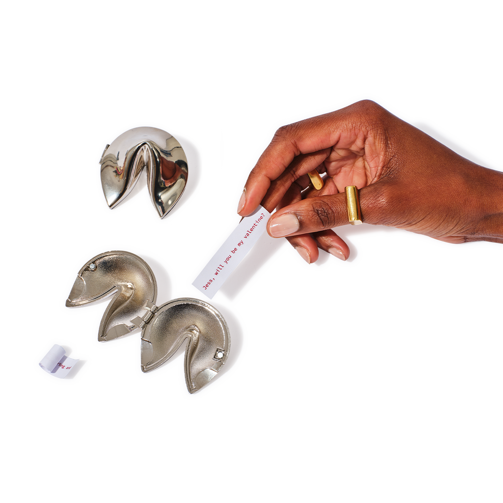 Silver Fortune Cookie | Homeware gifts | Not Another Bill
