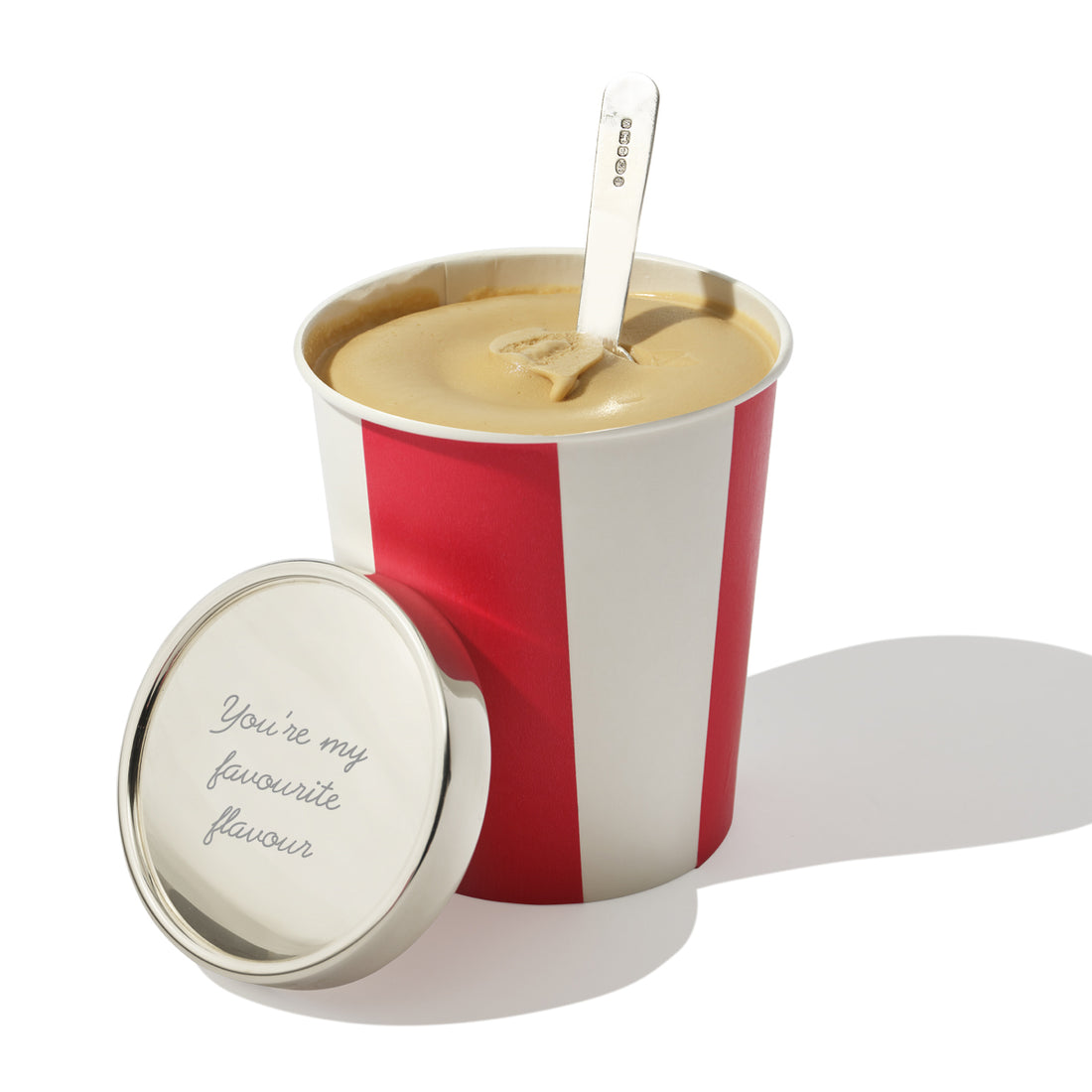 Personalised Silver Ice Cream Lid | Personalised Gifts | Not Another Bill