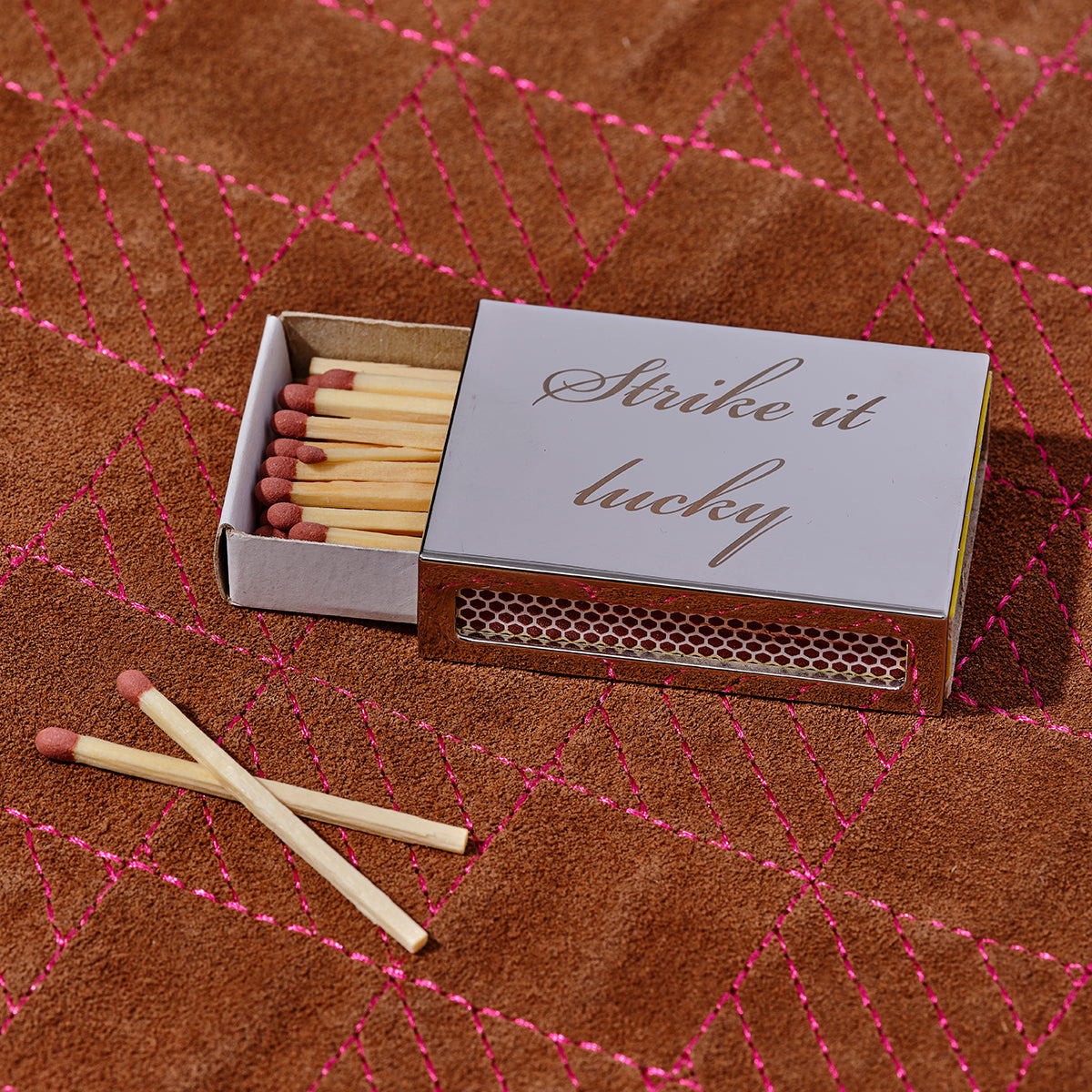 Personalised Silver Matchbox Cover | Homeware Gifts | Not Another Bill