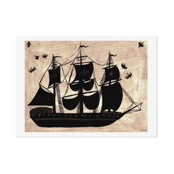 Tabby Booth Ship Fine Art Print of Painting | Homeware Gifts | Not ...
