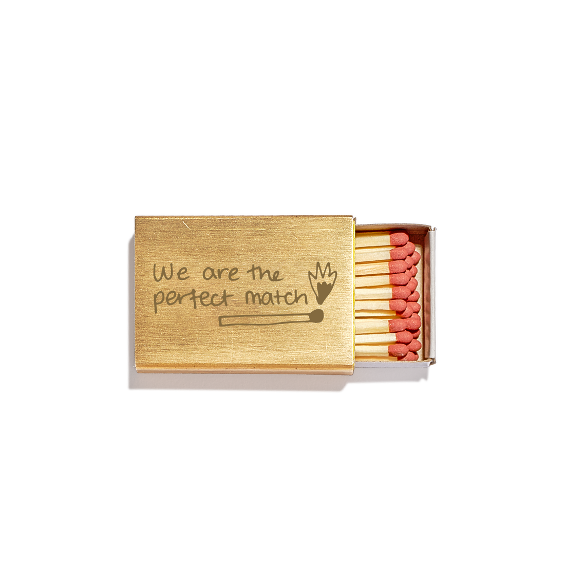 Handwritten Small Brass Matchbox | Homeware Gifts | Not Another Bill