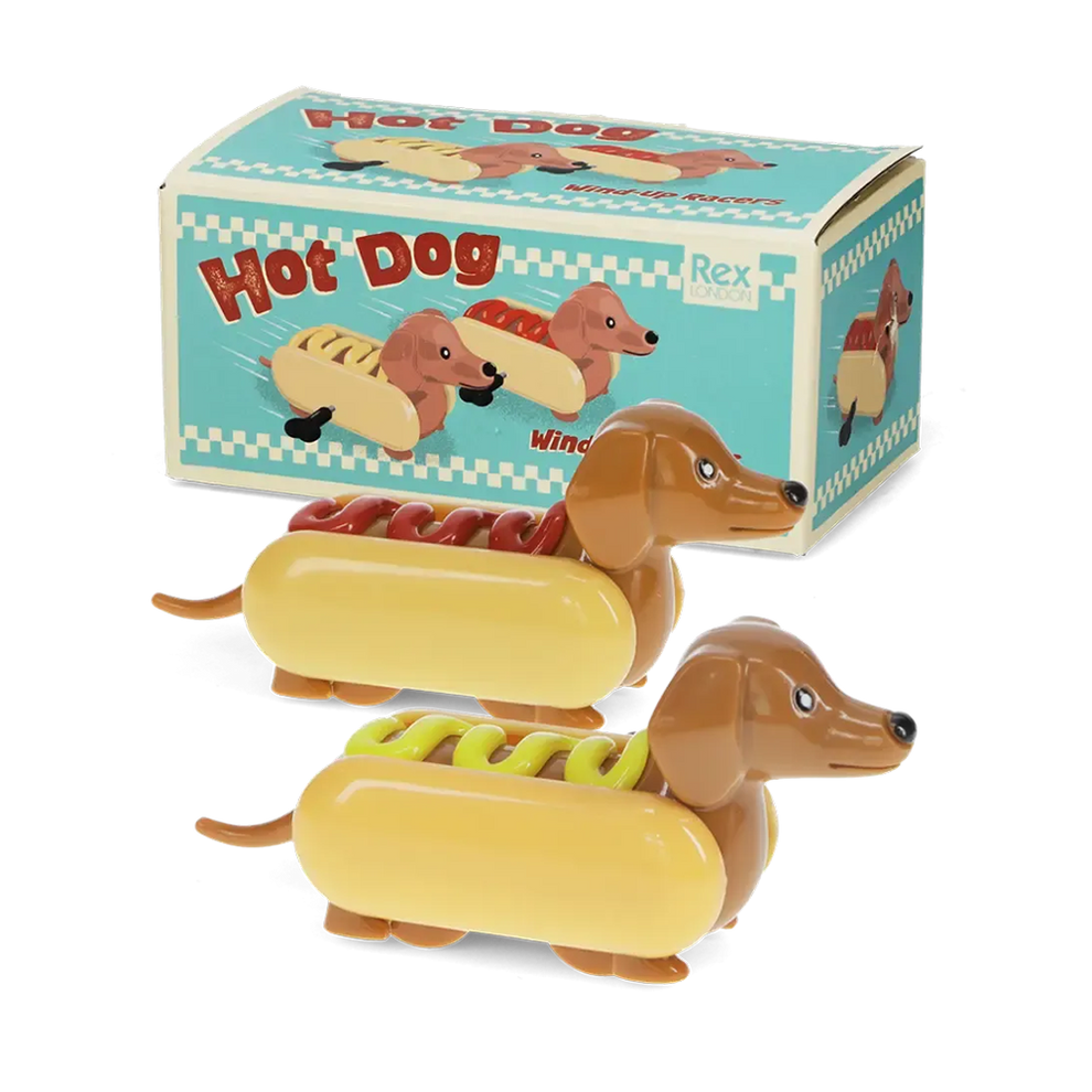 Wind-up racers (set of 2) Hot Dog | Gifts for Kids | Not Another Bill